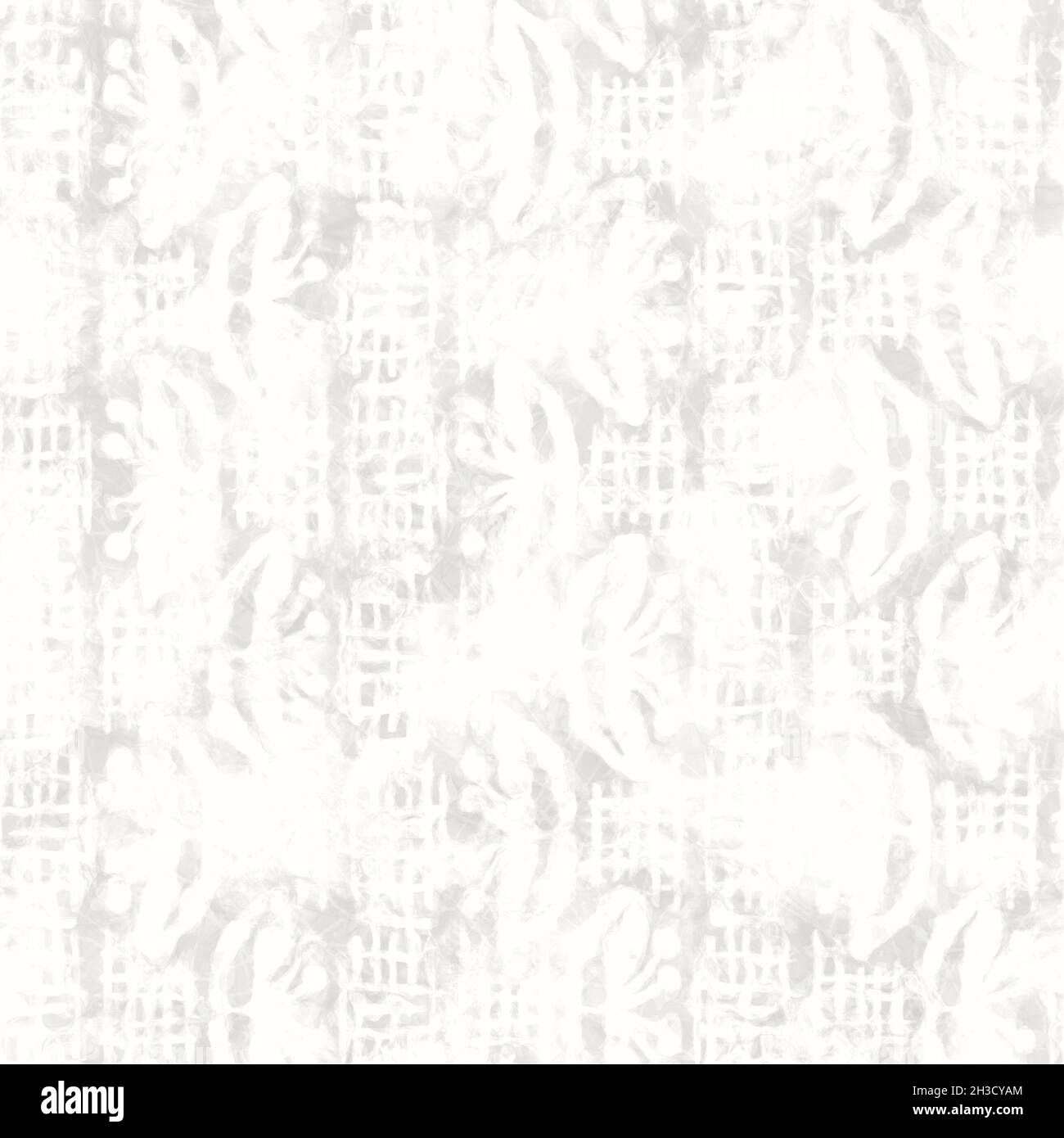 White on white mottled rice paper texture with patterned inclusions ...
