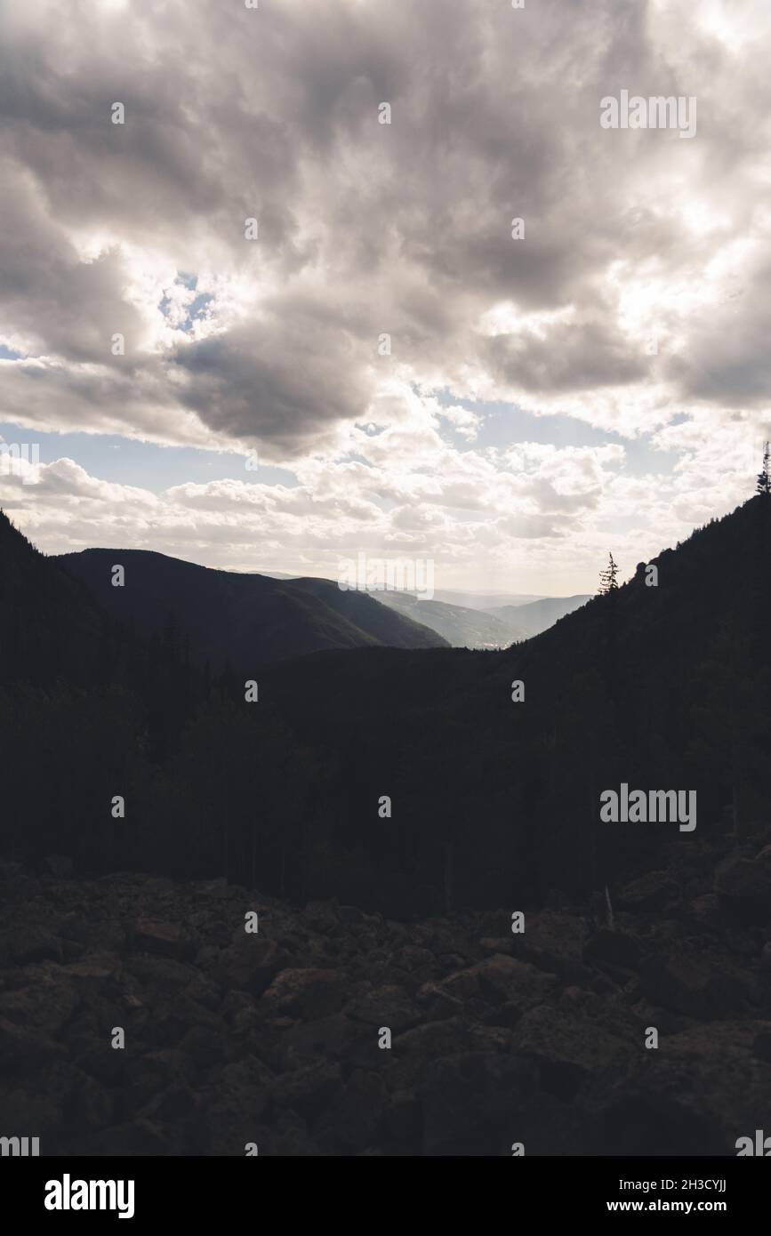 Vail mountain cloudy hi-res stock photography and images - Alamy