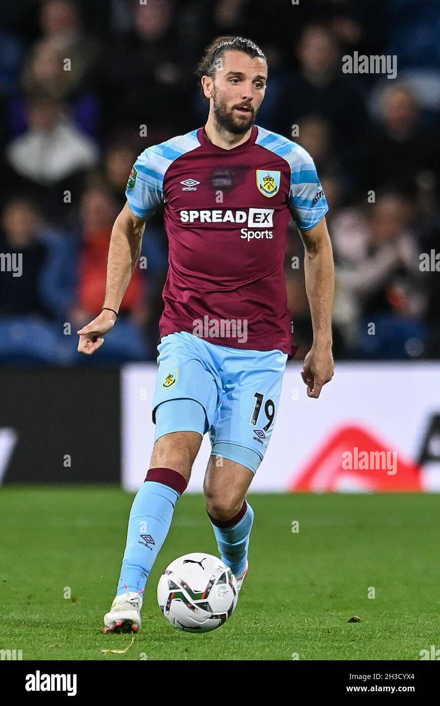 Jay Rodriguez #19 of Burnley makes a break with the ball Stock Photo ...