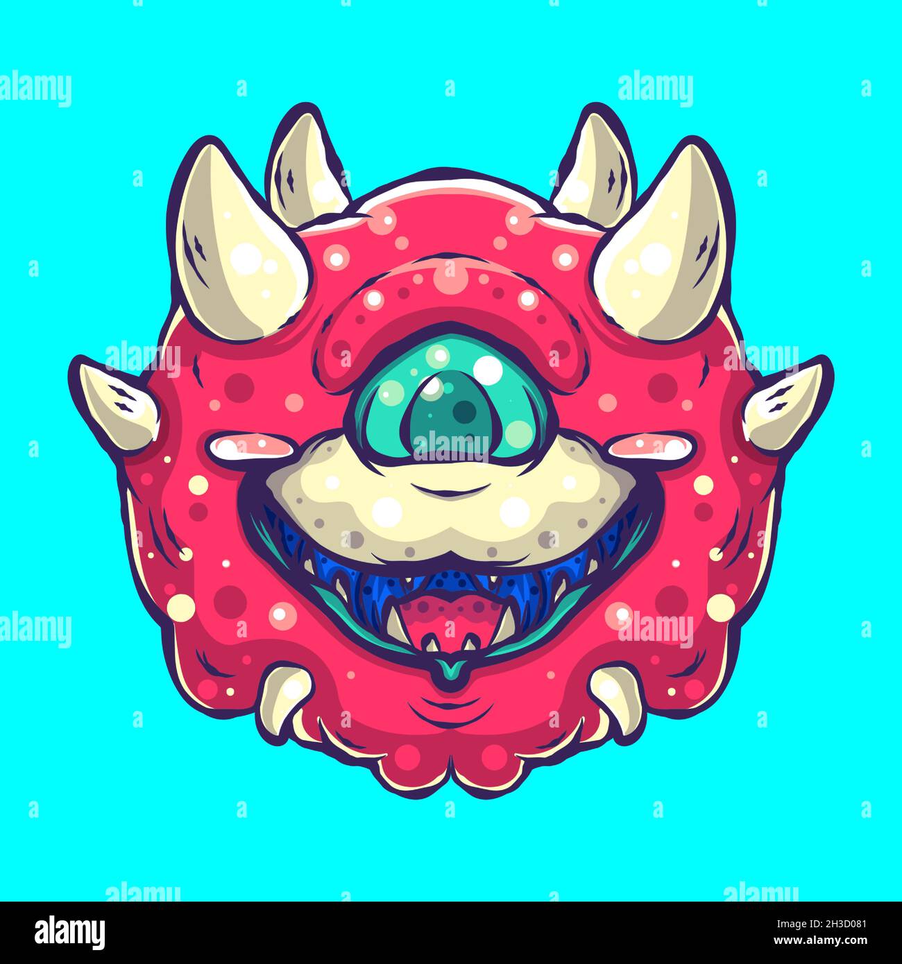 ILLUSTRATION OF CUTE MONSTER Stock Vector Image & Art - Alamy