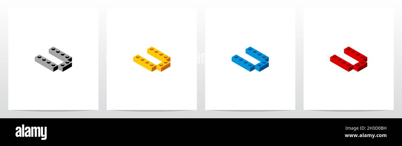 U letter block Stock Vector Images - Alamy