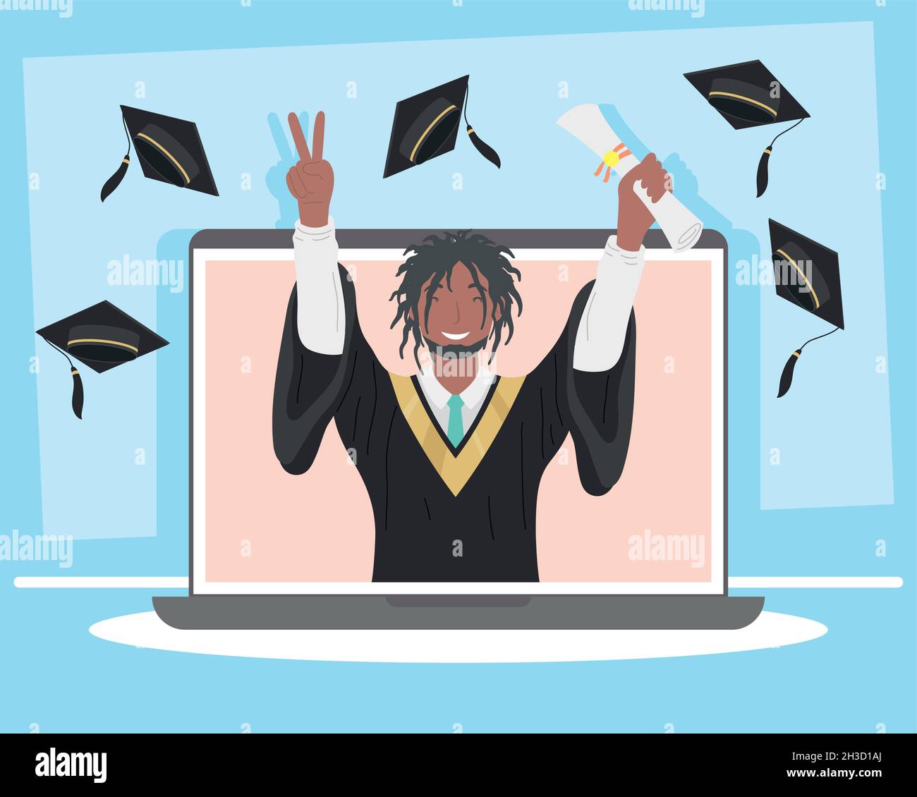 Graduated scene Stock Vector Images - Alamy
