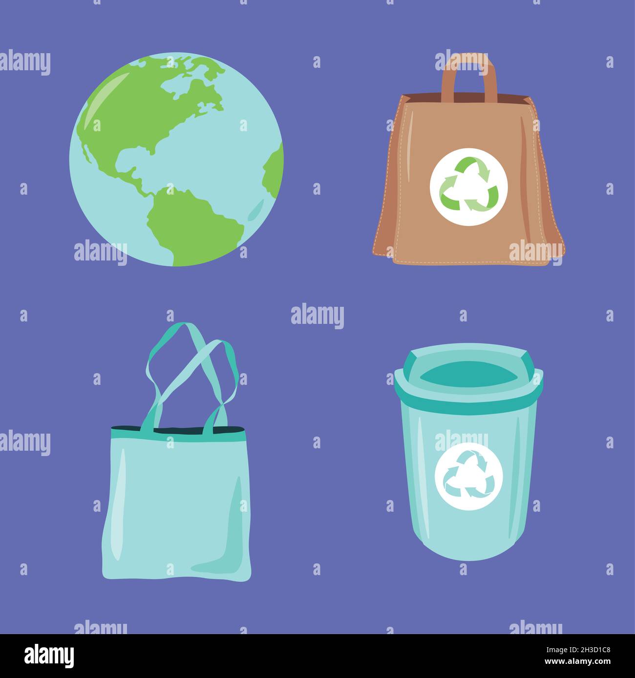 less plastic set four icons Stock Vector Image & Art - Alamy