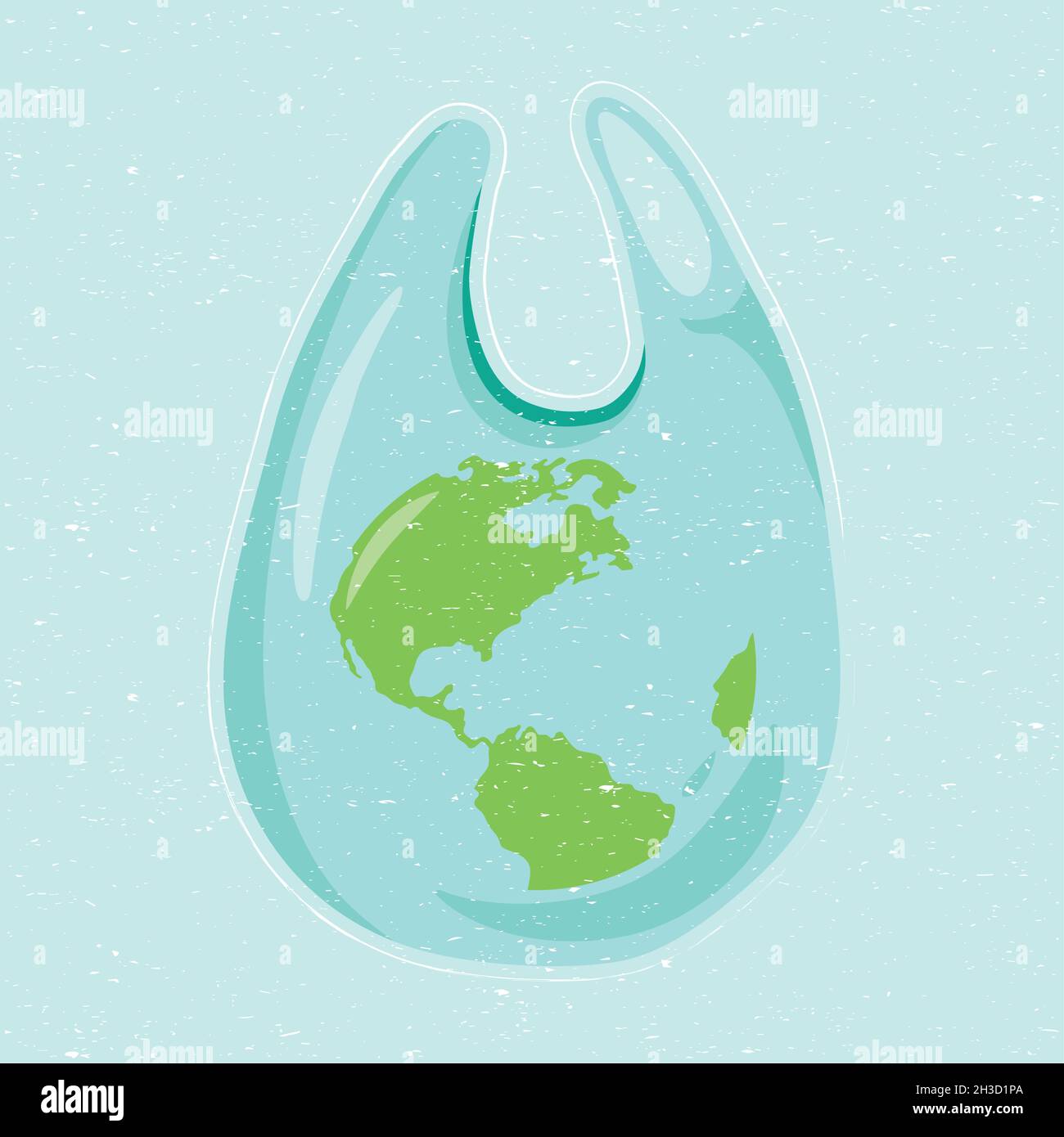 earth planet in plastic bag icon Stock Vector Image & Art - Alamy