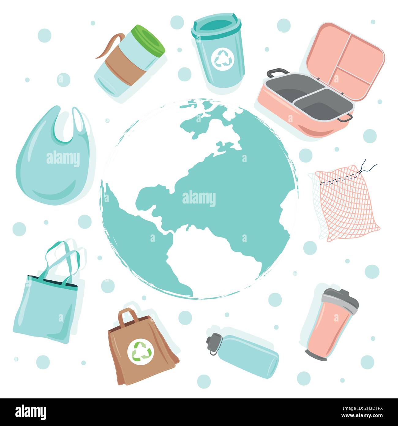 less plastic set ten icons Stock Vector Image & Art - Alamy