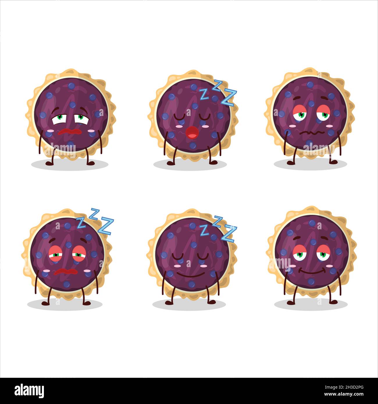 Whole blueberry pie Stock Vector Images - Alamy