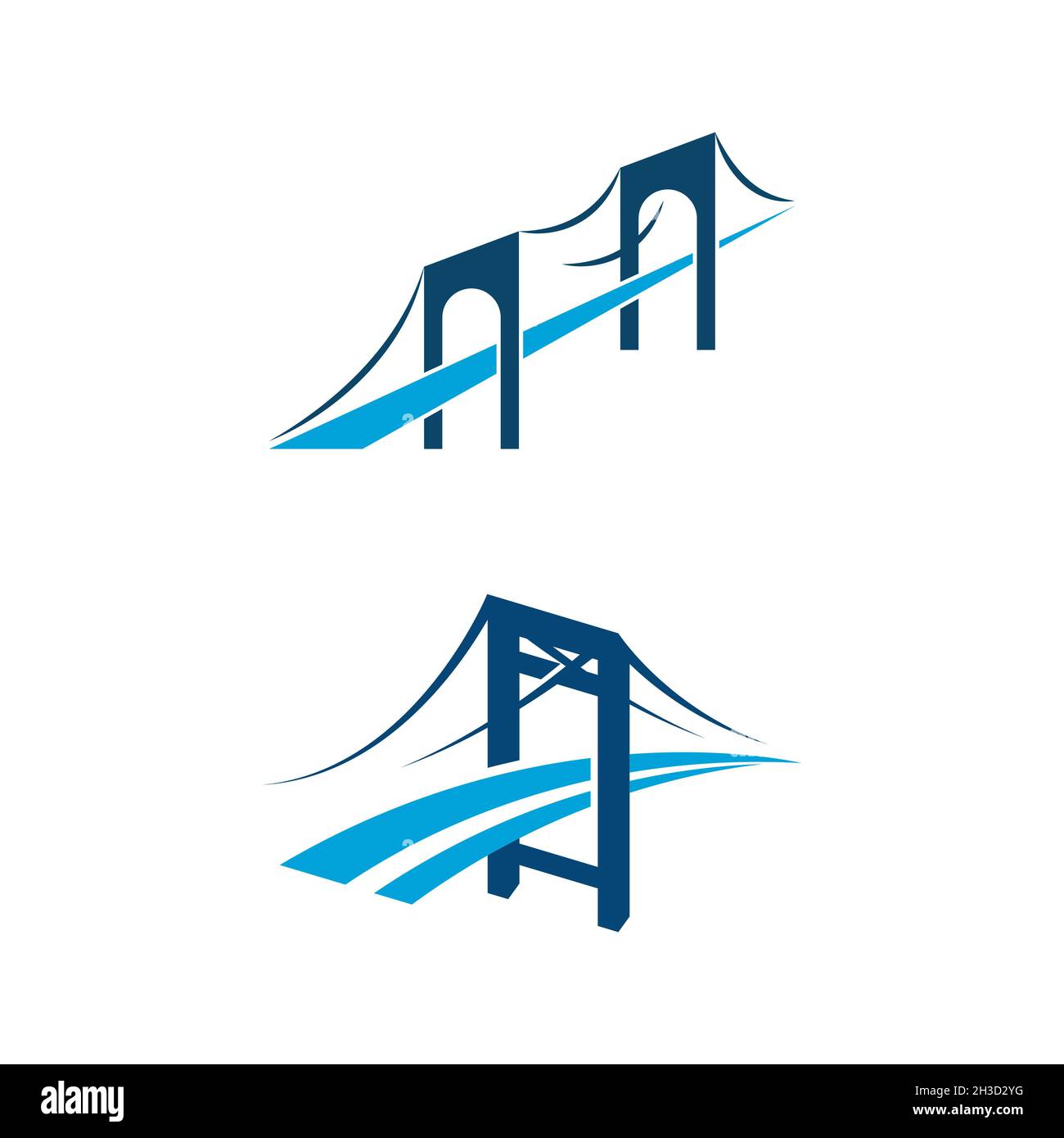 Bridge vector icon illustration design template Stock Photo - Alamy