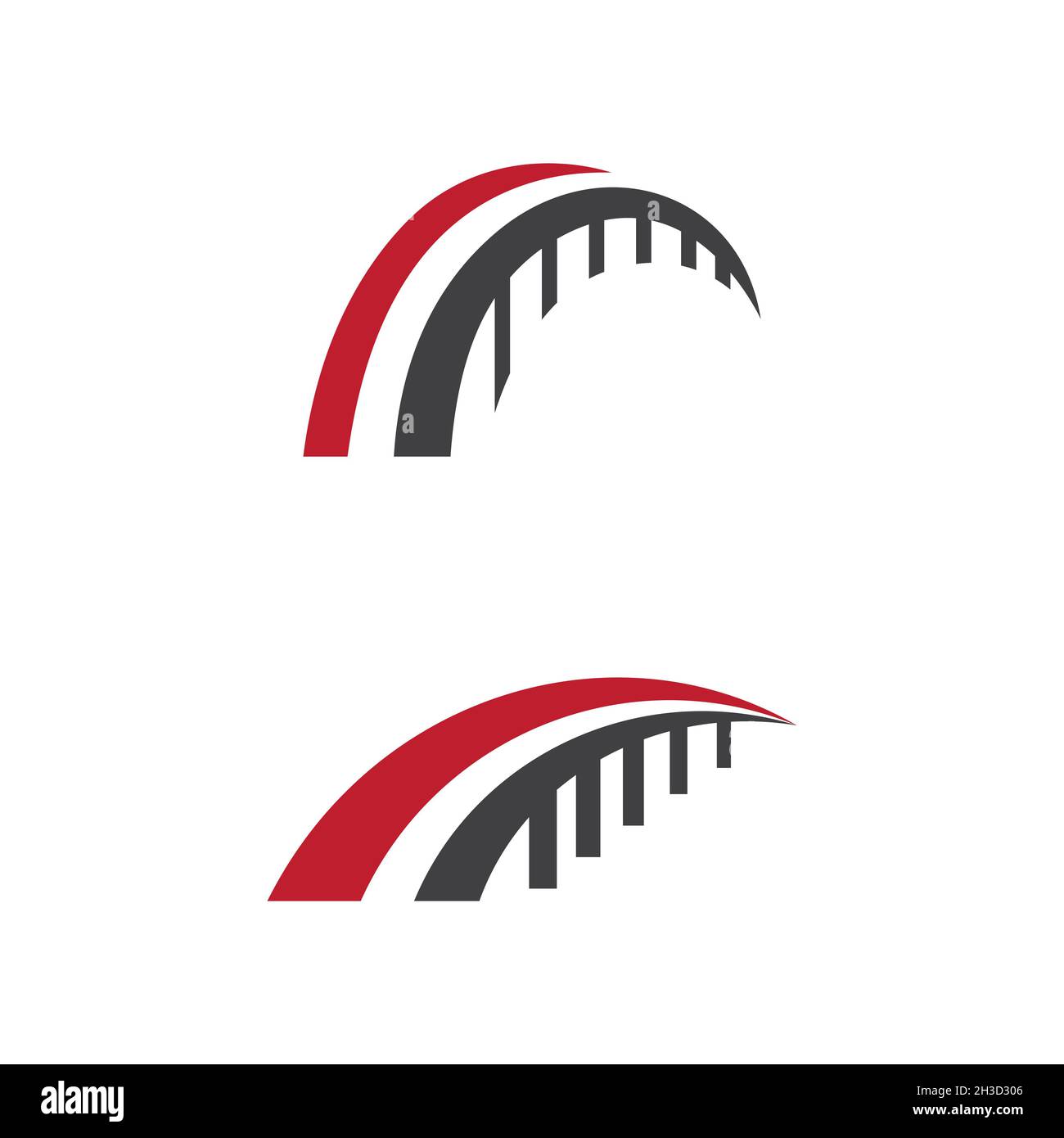 Bridge vector icon illustration design template Stock Photo - Alamy