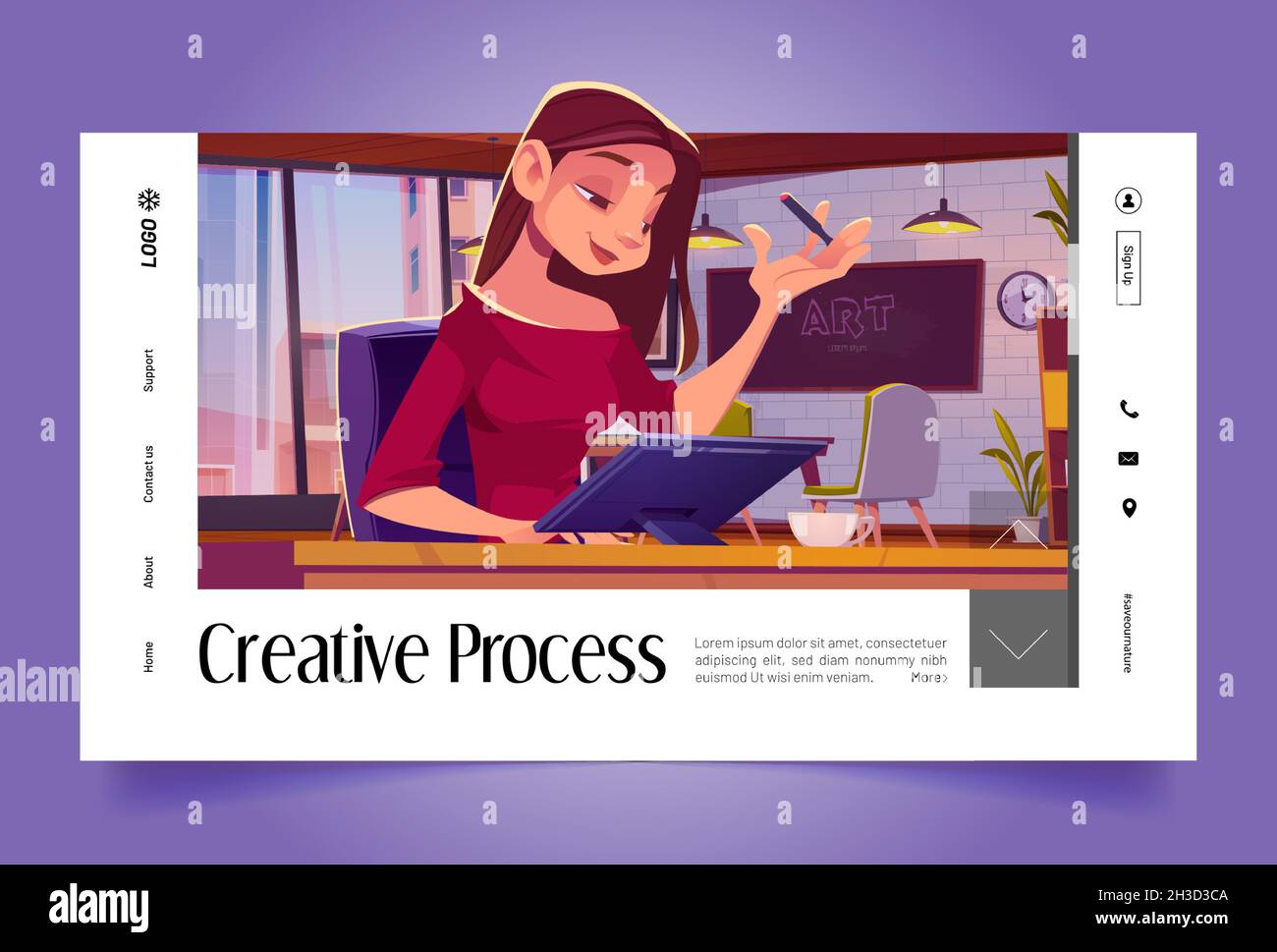 Process cartoon hi-res stock photography and images - Alamy