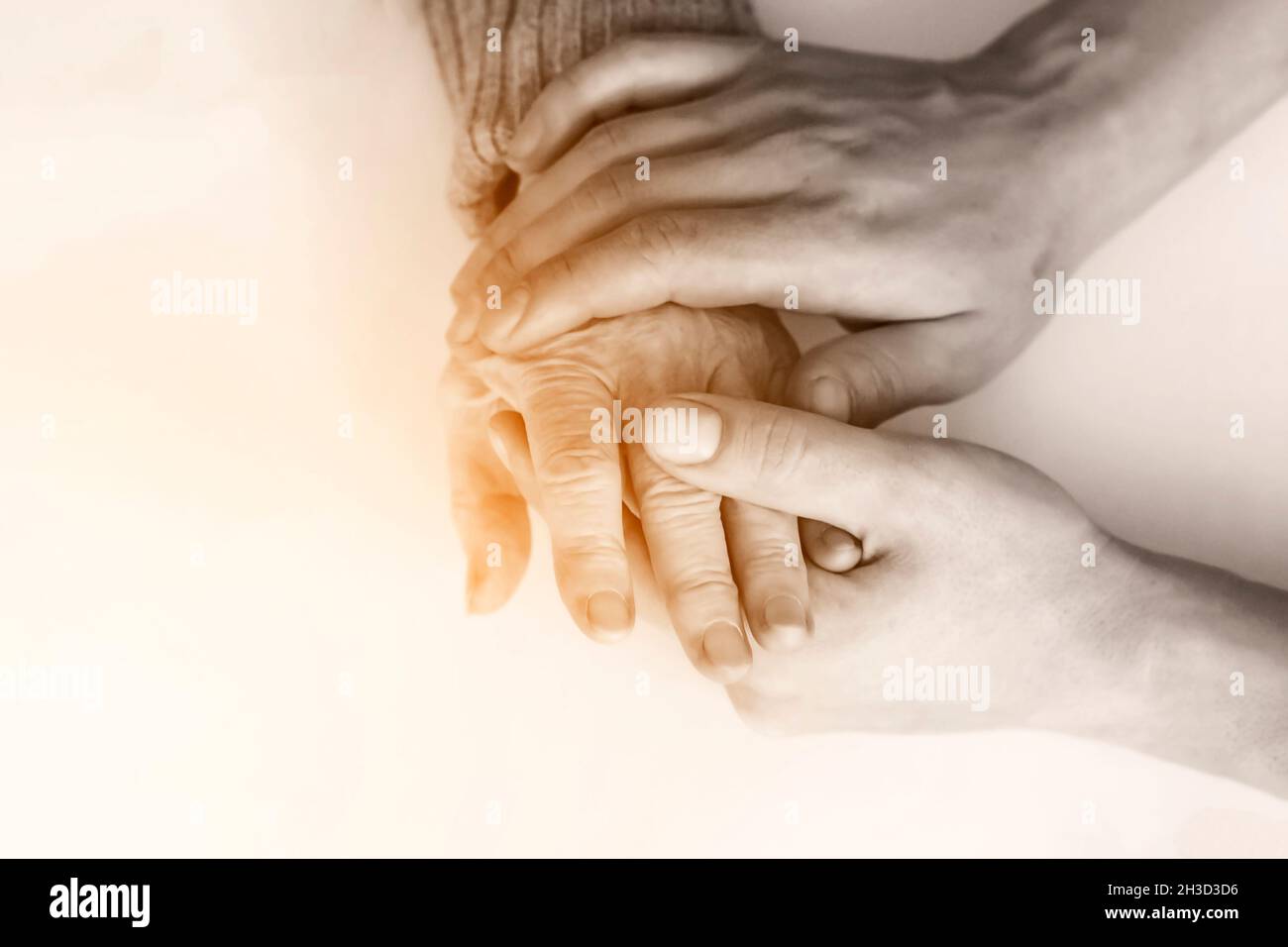 Handshake, caring, trust, treatment and support Stock Photo - Alamy