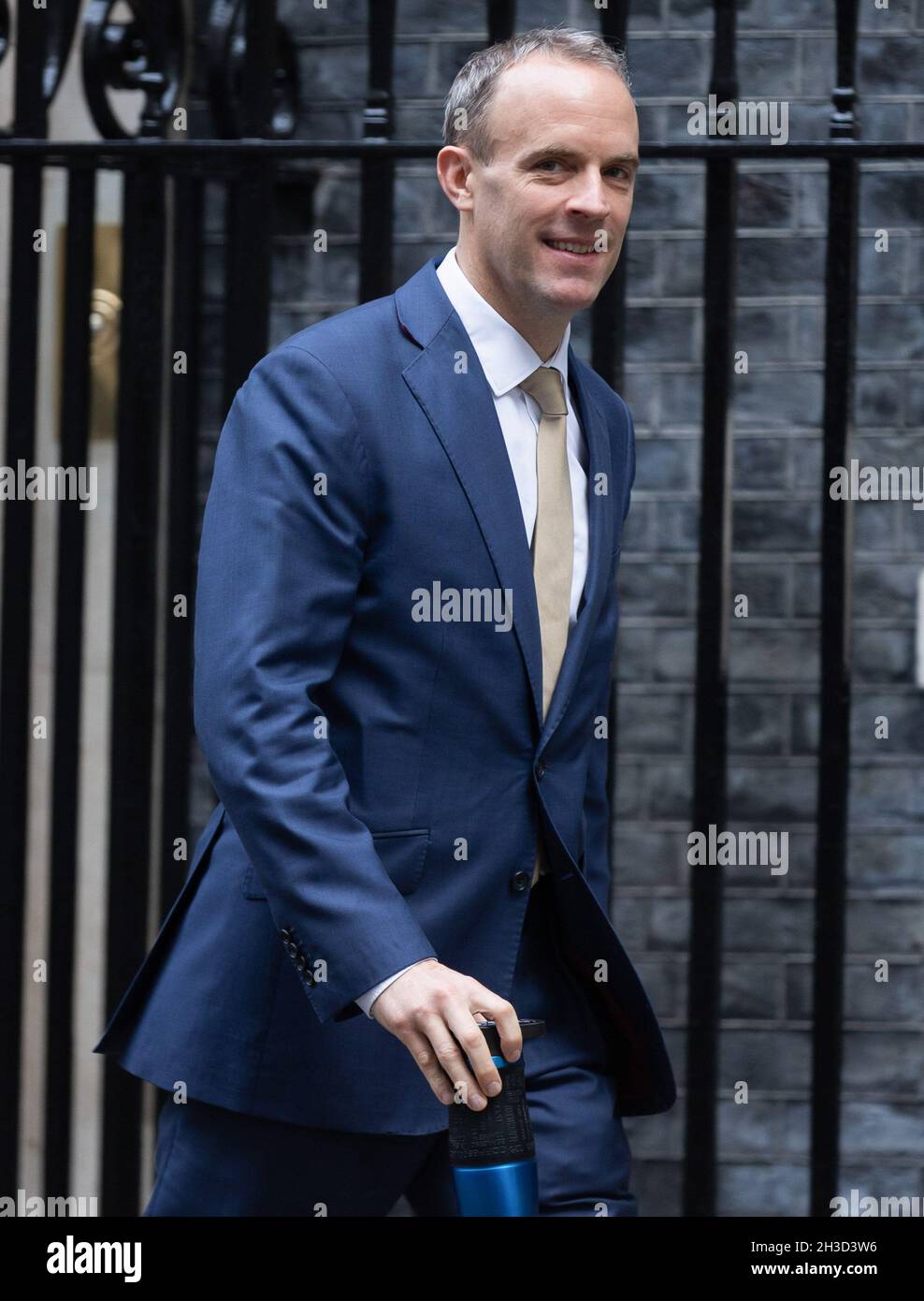Dominic Raab seen leaving a pre Budget cabinet meeting in Downing ...