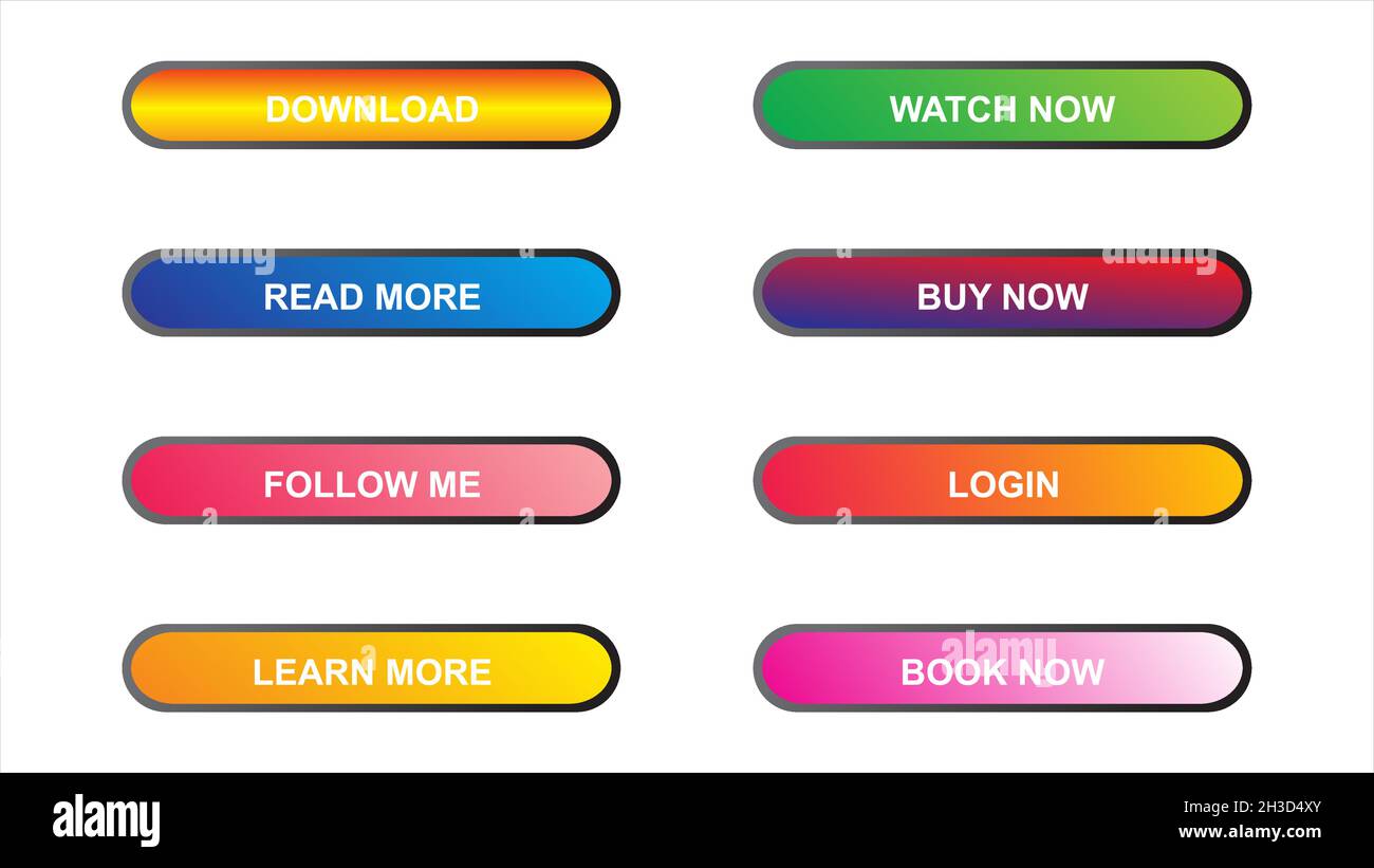 Buttons for web Stock Vector Images - Alamy