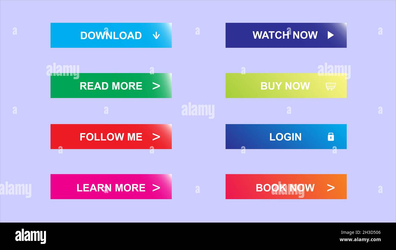 Buttons for web Stock Vector Images - Alamy