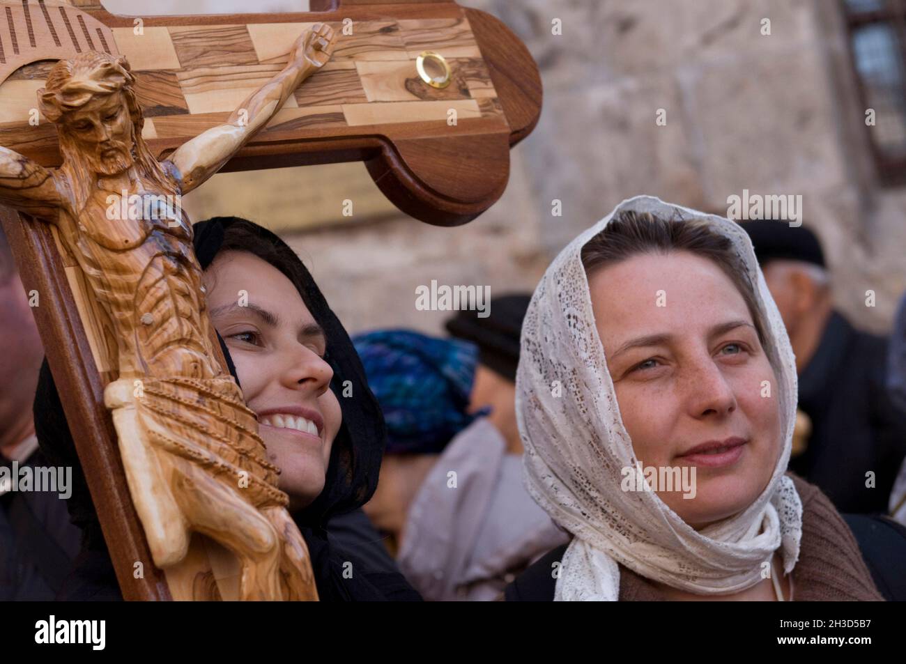 ISRAEL. JERUSALEM. UNESCO WORLD HERITAGE SITE. ORTHODOX HOLY WEEK. HOLY ...