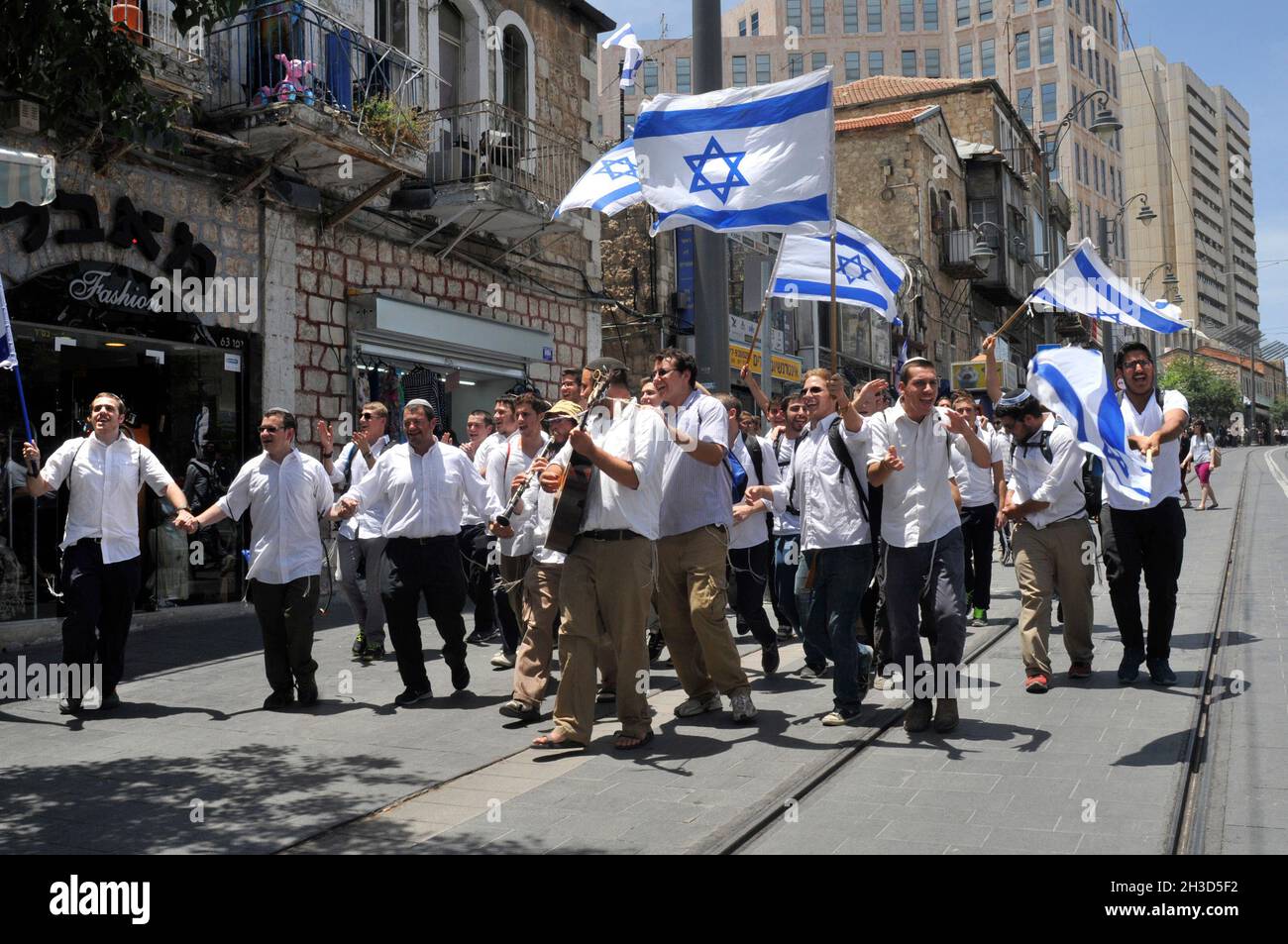 ISRAEL. JERUSALEM. UNESCO WORLD HERITAGE SITE. CELEBRATION OF YOM ...