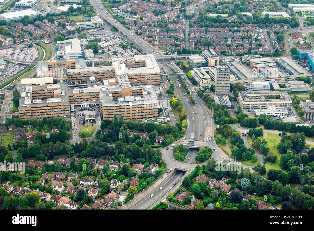 Aerial image of Queens Medical Centre, Nottingham Nottinghamshire ...
