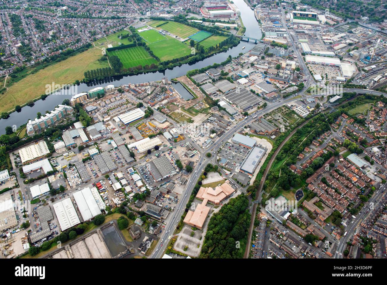 Aerial image of the Colwick Loop Road, Nottingham Nottinghamshire ...