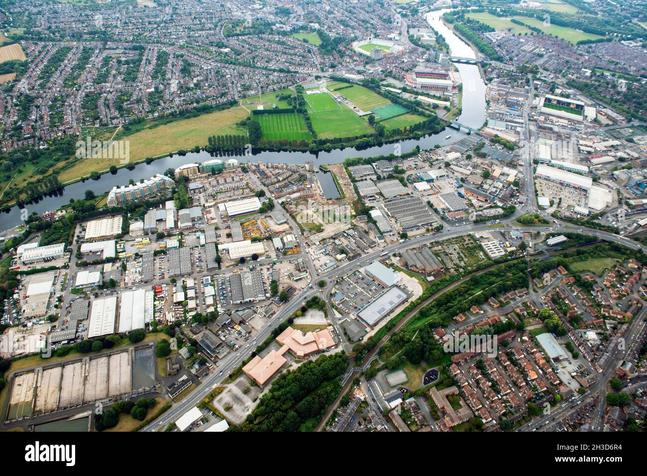 Aerial image of the Colwick Loop Road, Nottingham Nottinghamshire ...