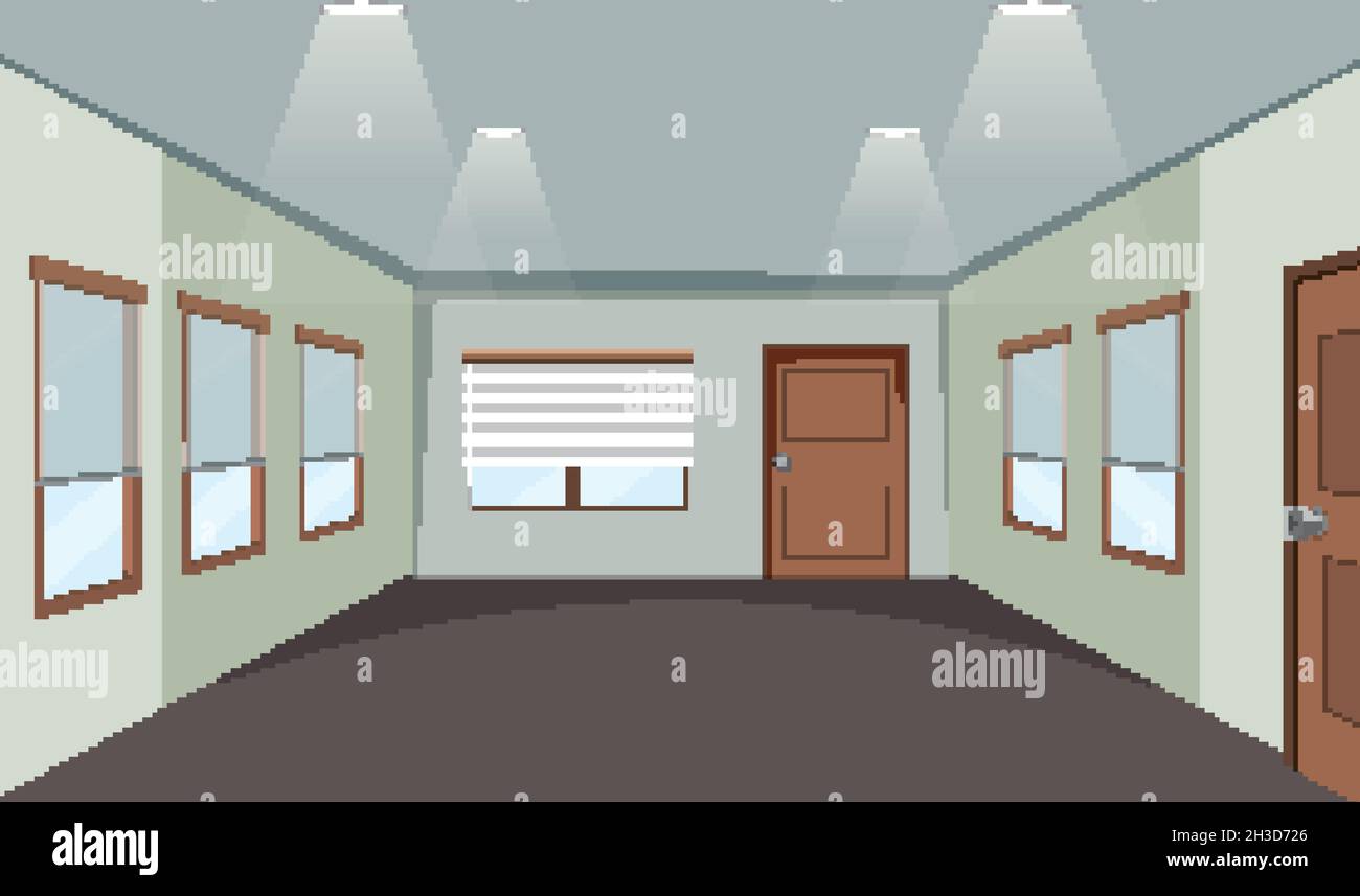 Empty room interior design illustration Stock Vector Image & Art - Alamy