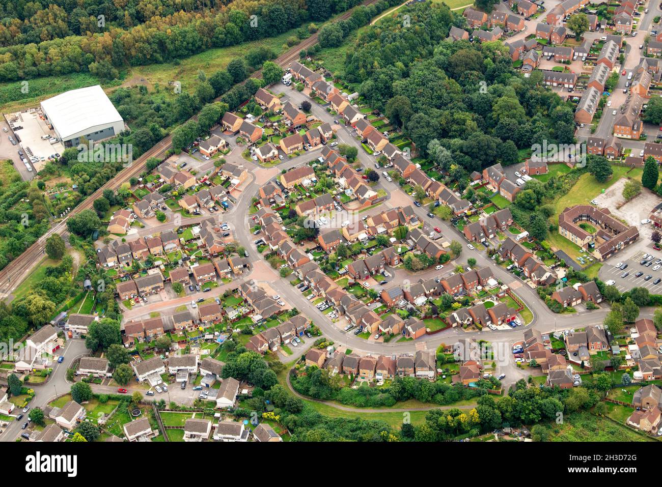 Aerial Image of Nottingham, Nottinghamshire England UK Stock Photo - Alamy