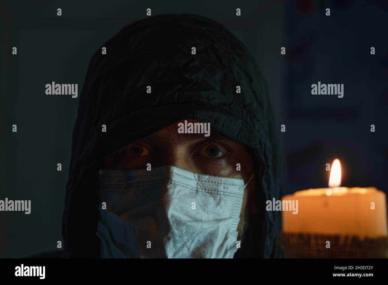 Burning surgical face mask flame hi-res stock photography and images ...