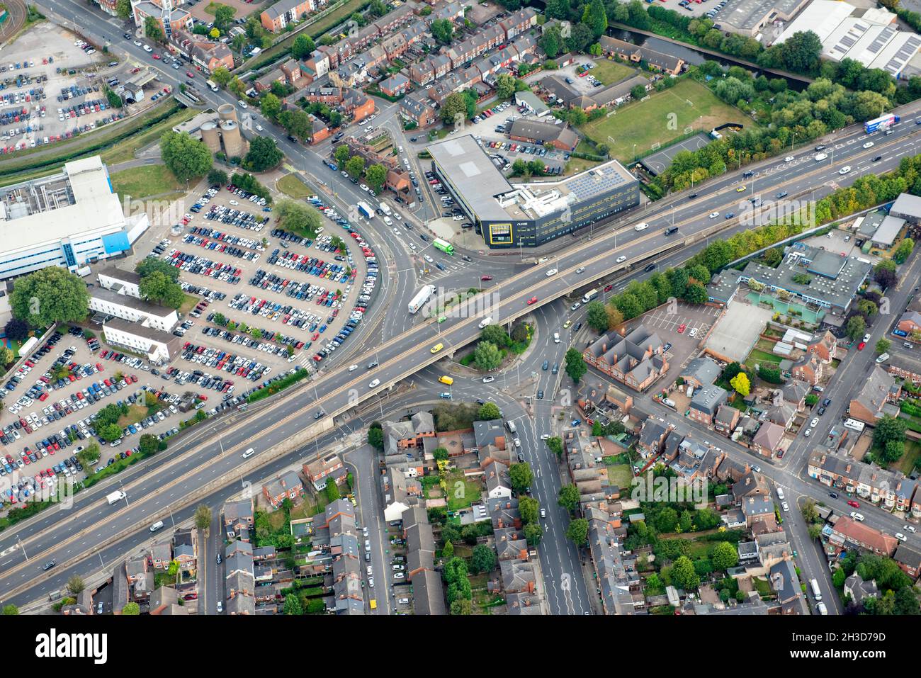 Aerial image of the Dunkirk Island in Nottingham, Nottinghamshire ...