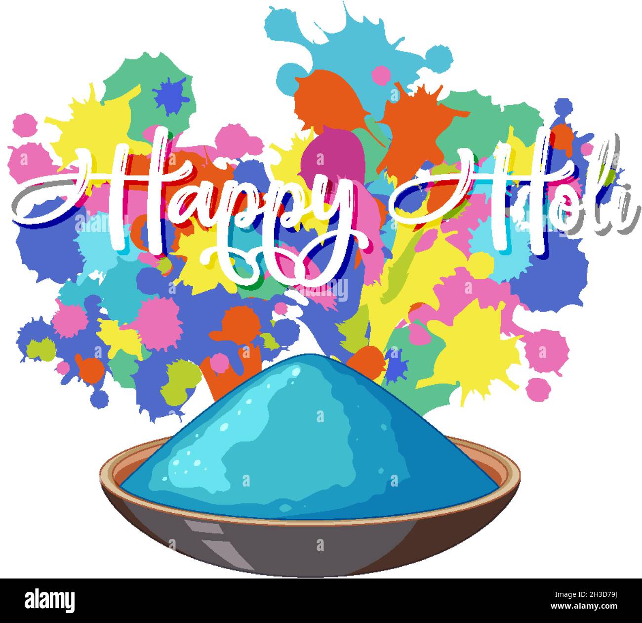Happy holi font Cut Out Stock Images & Pictures - Alamy