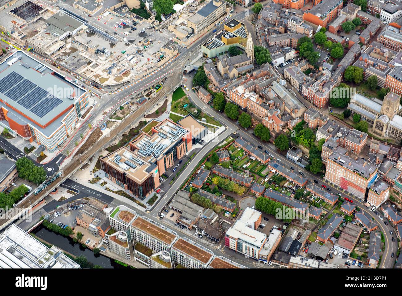 Aerial image of the South Side of Nottingham City, Nottinghamshire ...