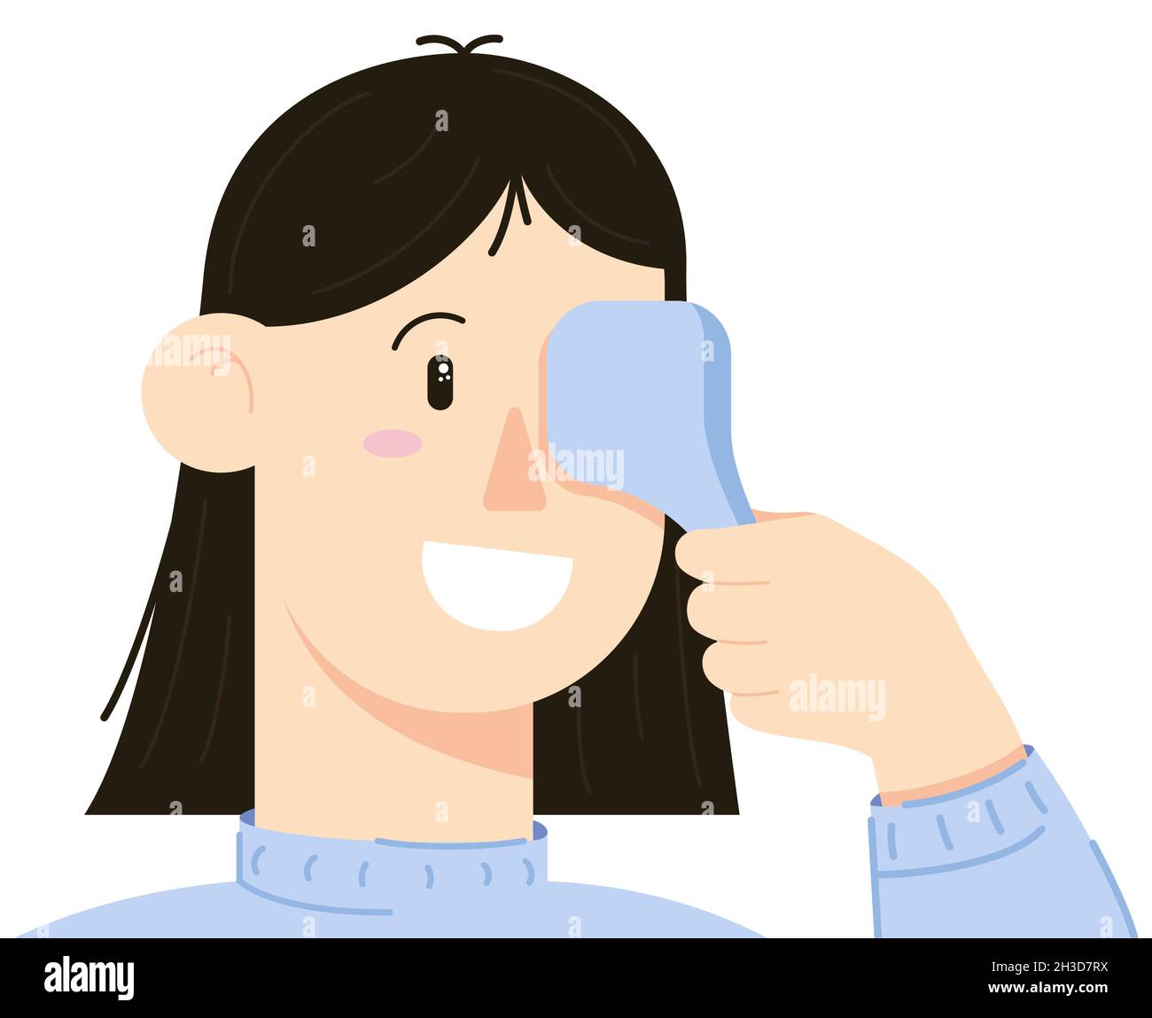 Optician eye test cartoon hi-res stock photography and images - Alamy