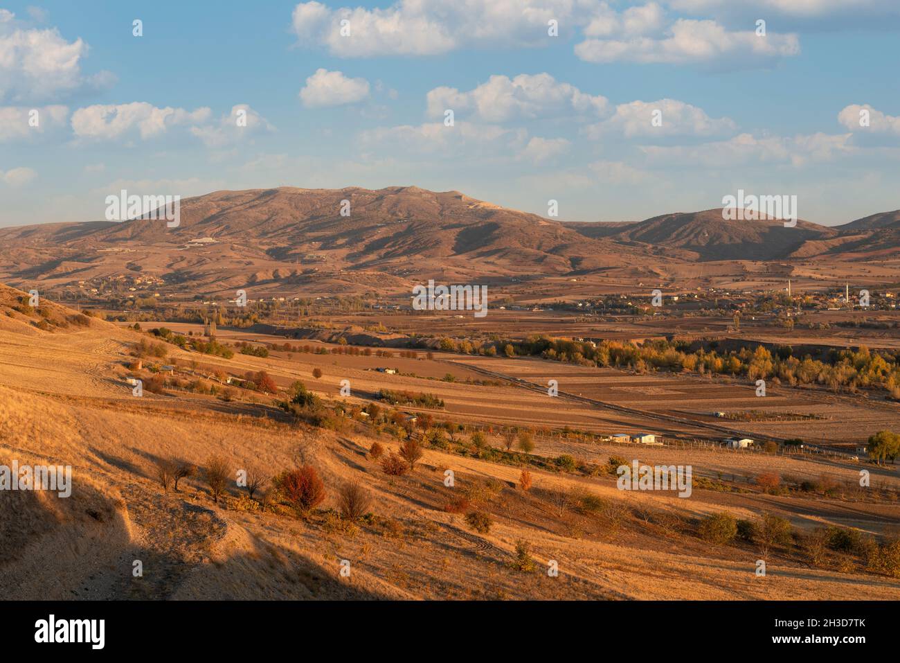 Hilly area with fields, Kahraman Kazan, Ankara, Turkey Stock Photo - Alamy