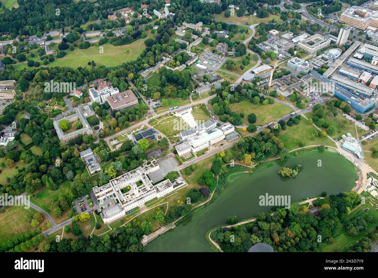 Aerial image of Highfields Park and University Park Campus in ...