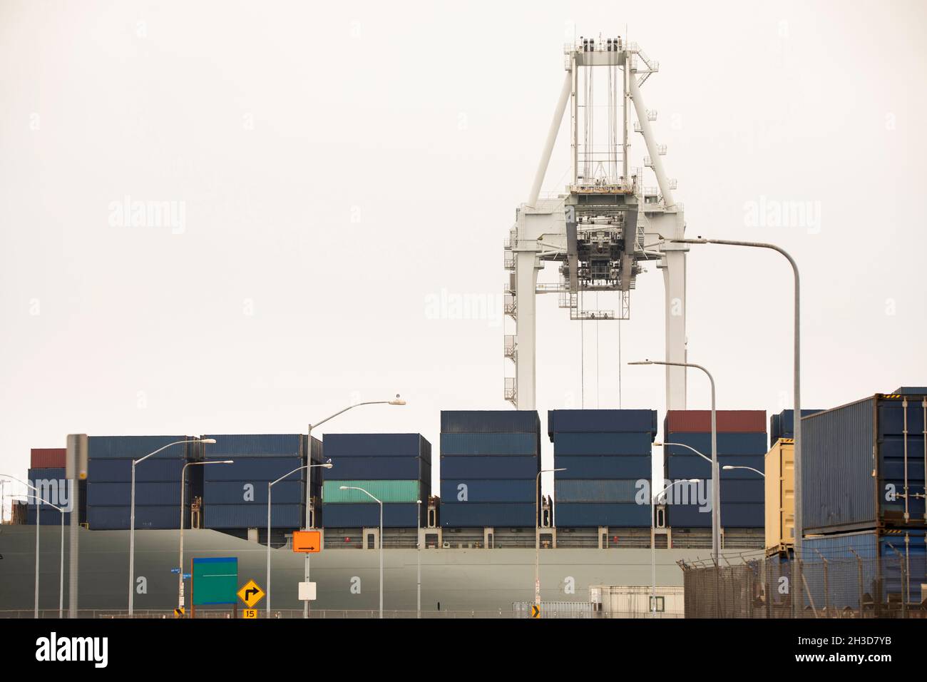Los Angeles, California, USA - September 26, 2021: Port of Los Angeles ...