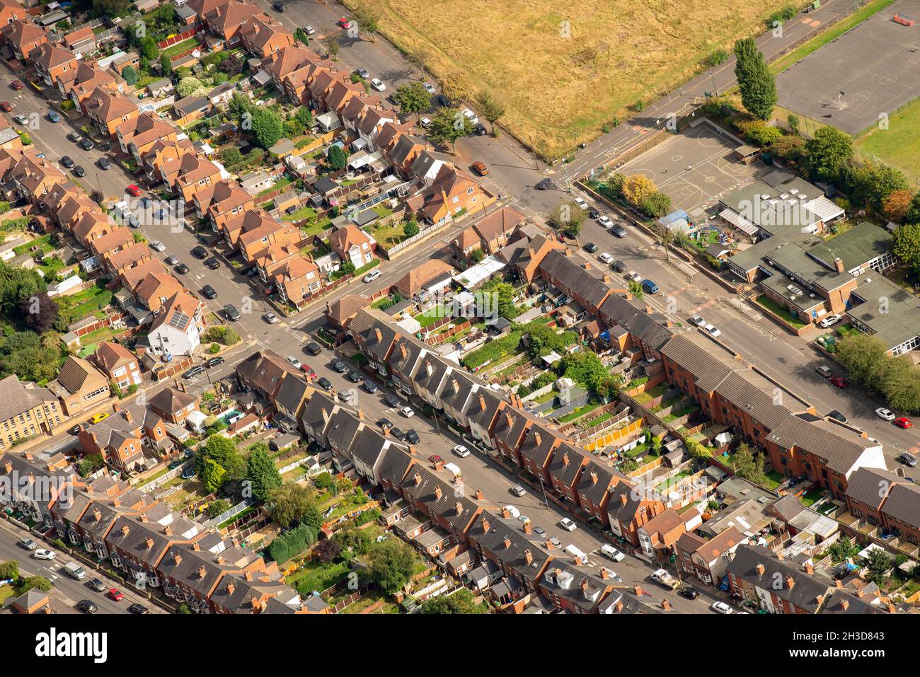 Aerial Image of Nottingham, Nottinghamshire England UK Stock Photo - Alamy