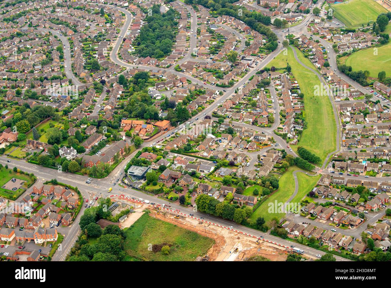 Aerial Image of Arnold Nottingham Nottinghamshire England UK Stock ...