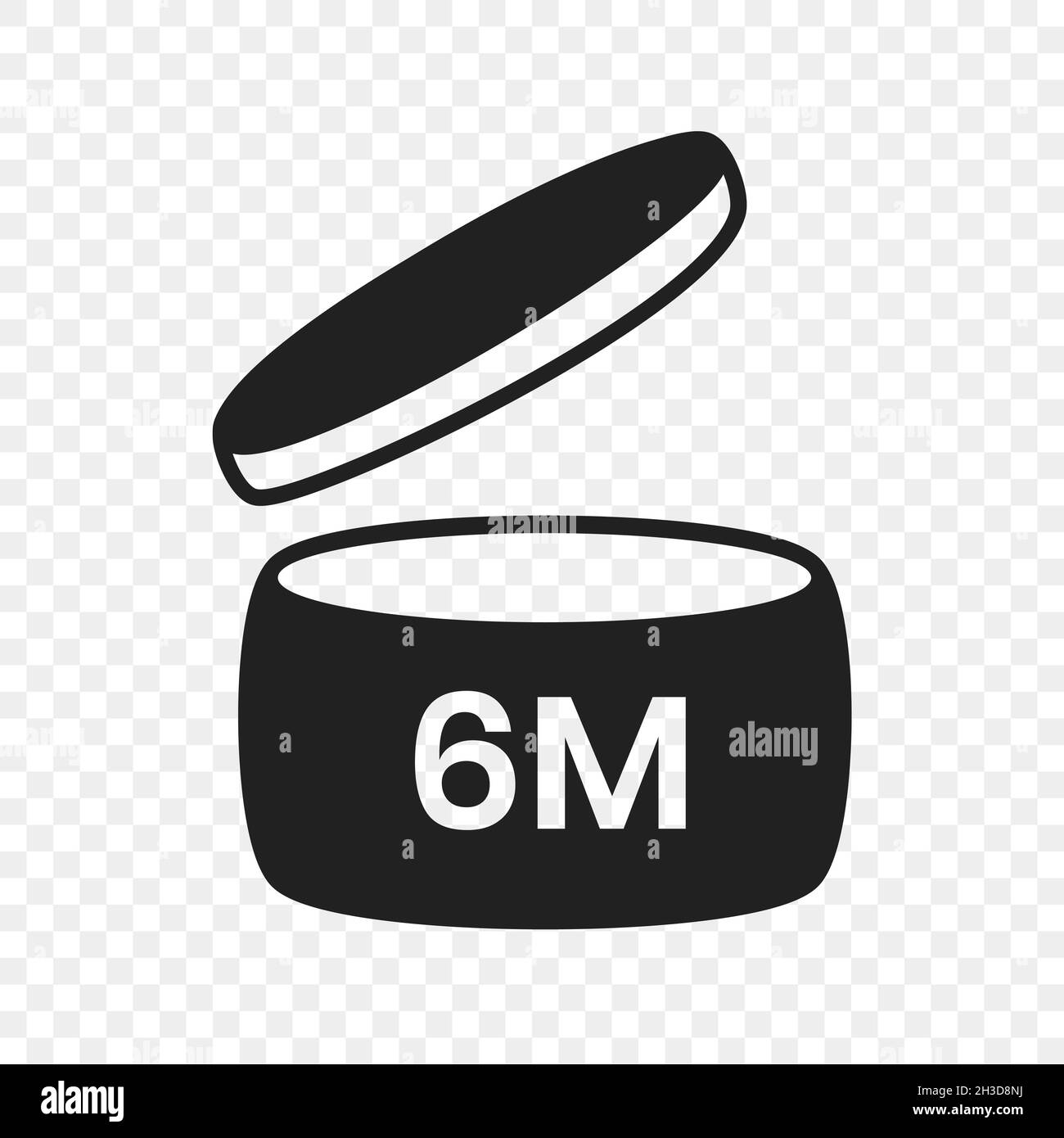 6m period after open pao icon sign flat style design vector ...