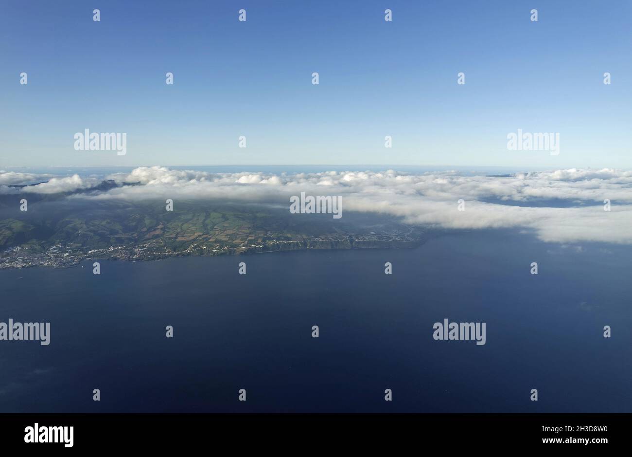aerial from azores island sao miguel Stock Photo - Alamy
