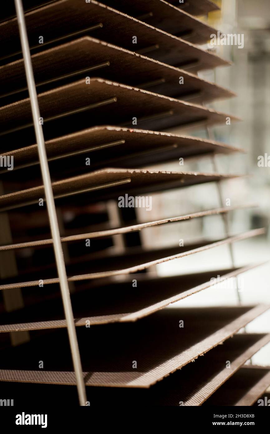 Chocolate production factory - production line. High quality ...