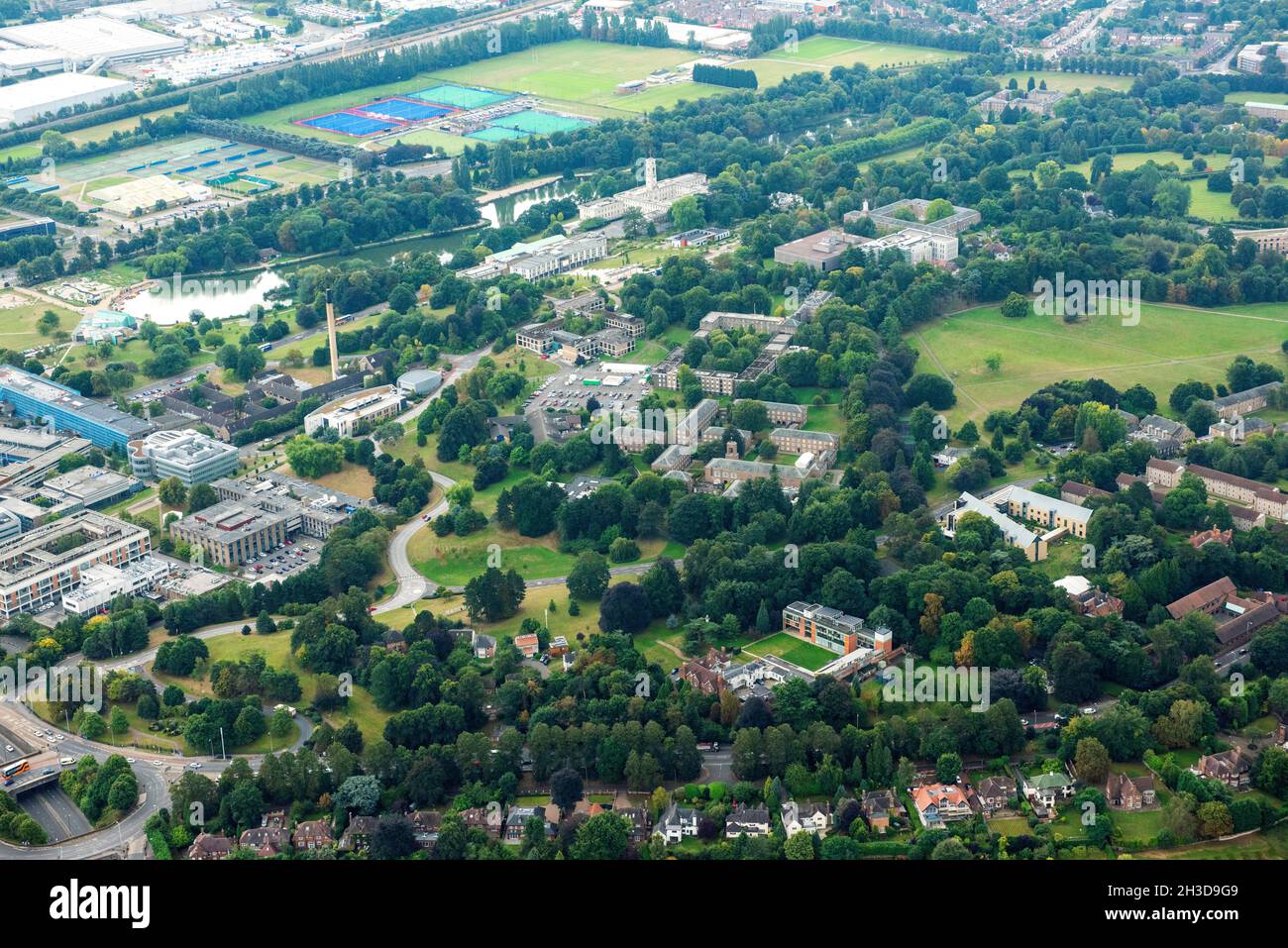 Aerial image of Highfields Park and University Park Campus in ...