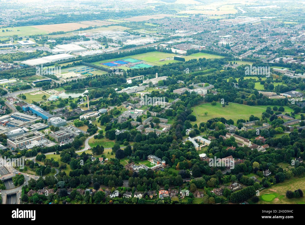 Aerial image of Highfields Park and University Park Campus in ...