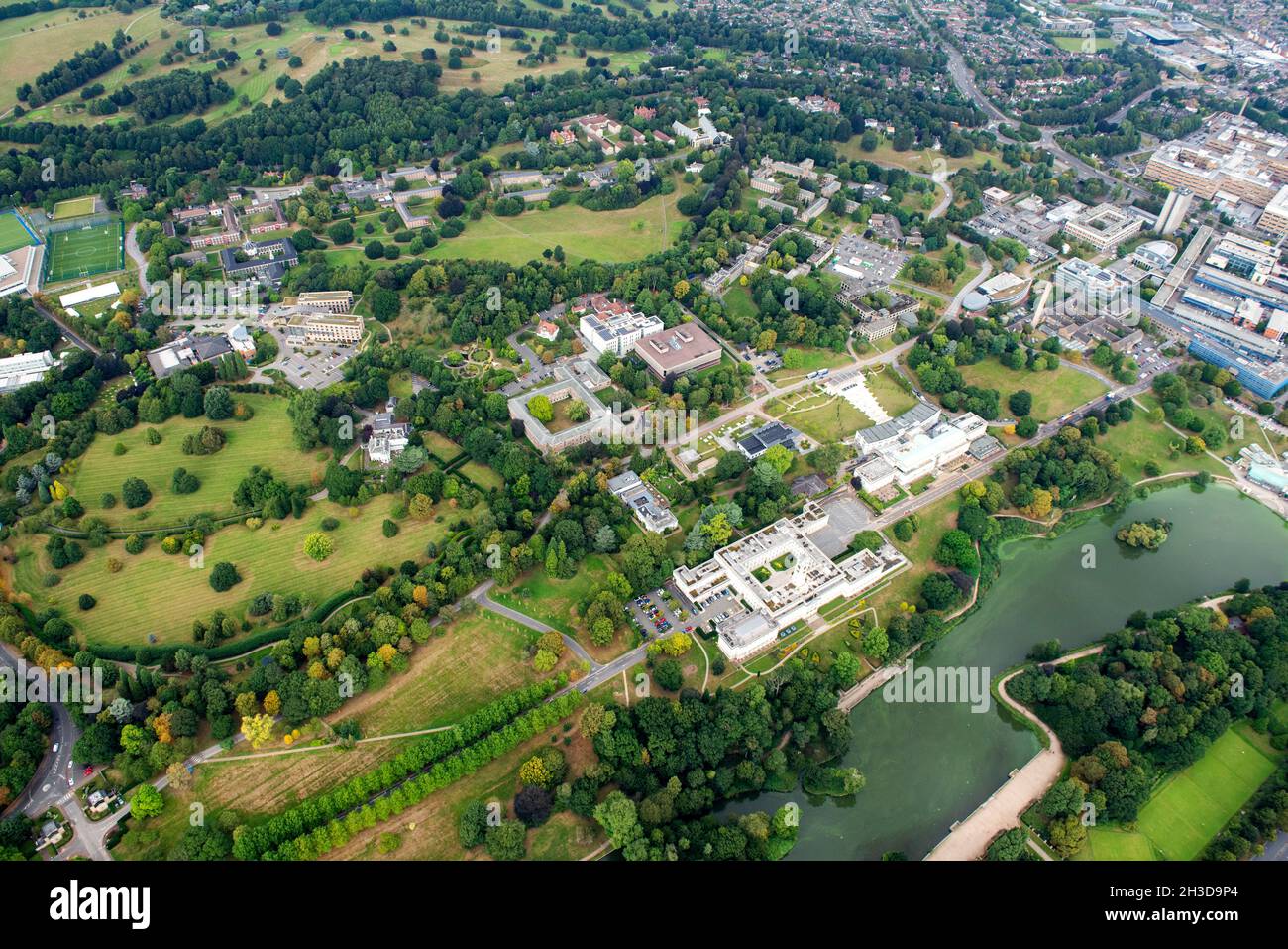 Aerial image of Highfields Park and University Park Campus in ...