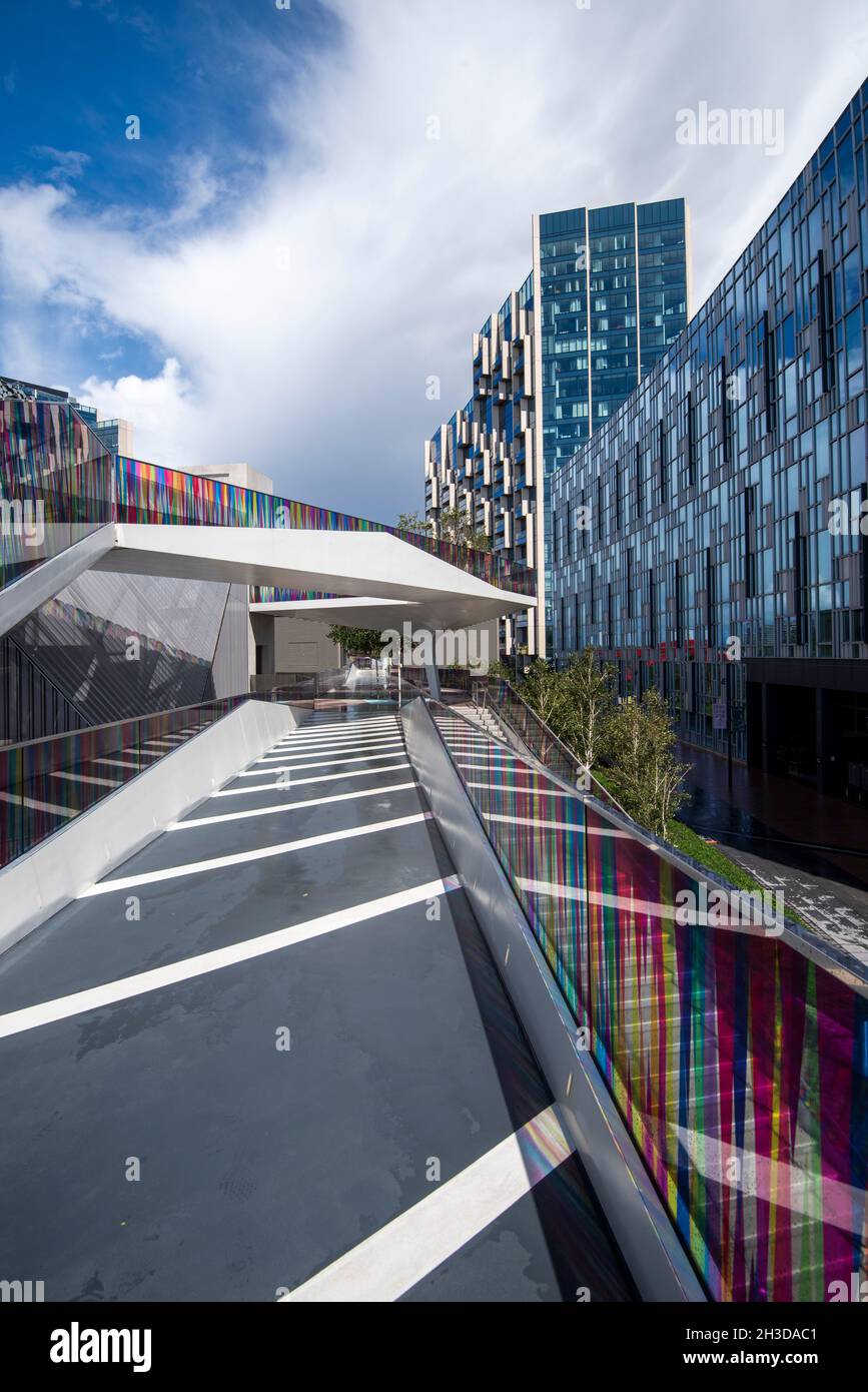 The Tide Walkway, Greenwich Peninsula London England UK Stock Photo - Alamy