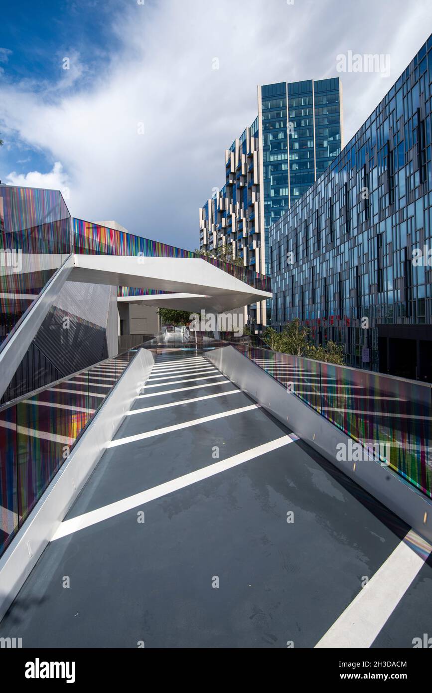 The Tide Walkway, Greenwich Peninsula London England UK Stock Photo - Alamy