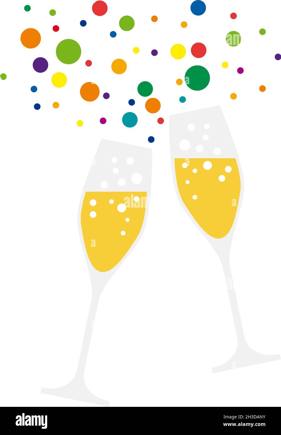 drink a toast to the party, vector on colorful background Stock Vector ...