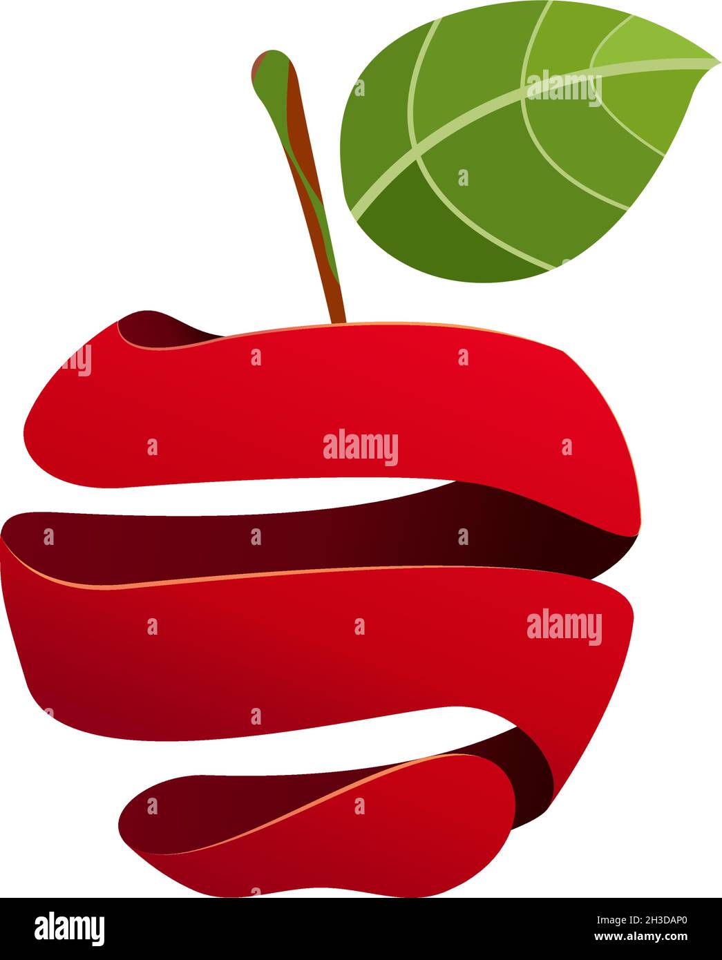 Vector sign peeled apple Stock Vector Image & Art - Alamy