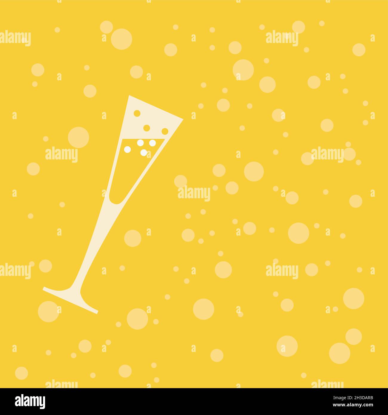 drink a toast to the party, vector on yellow background Stock Vector ...