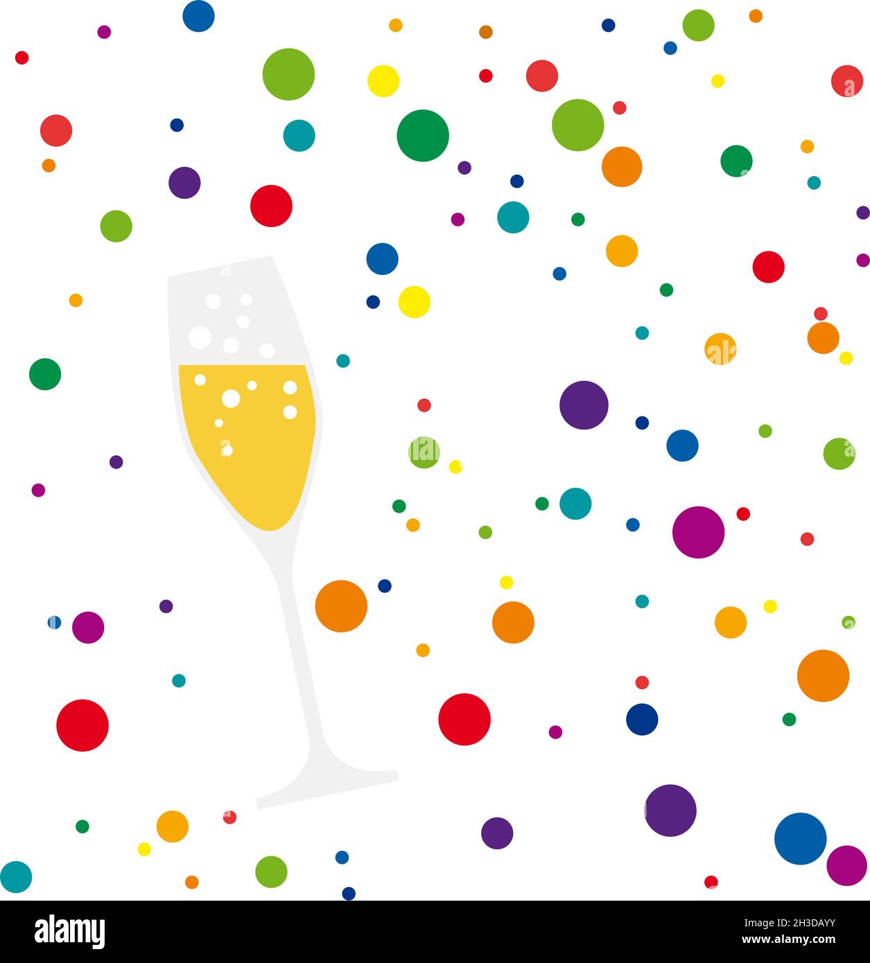 drink a toast to the party, vector on colorful background Stock Vector ...