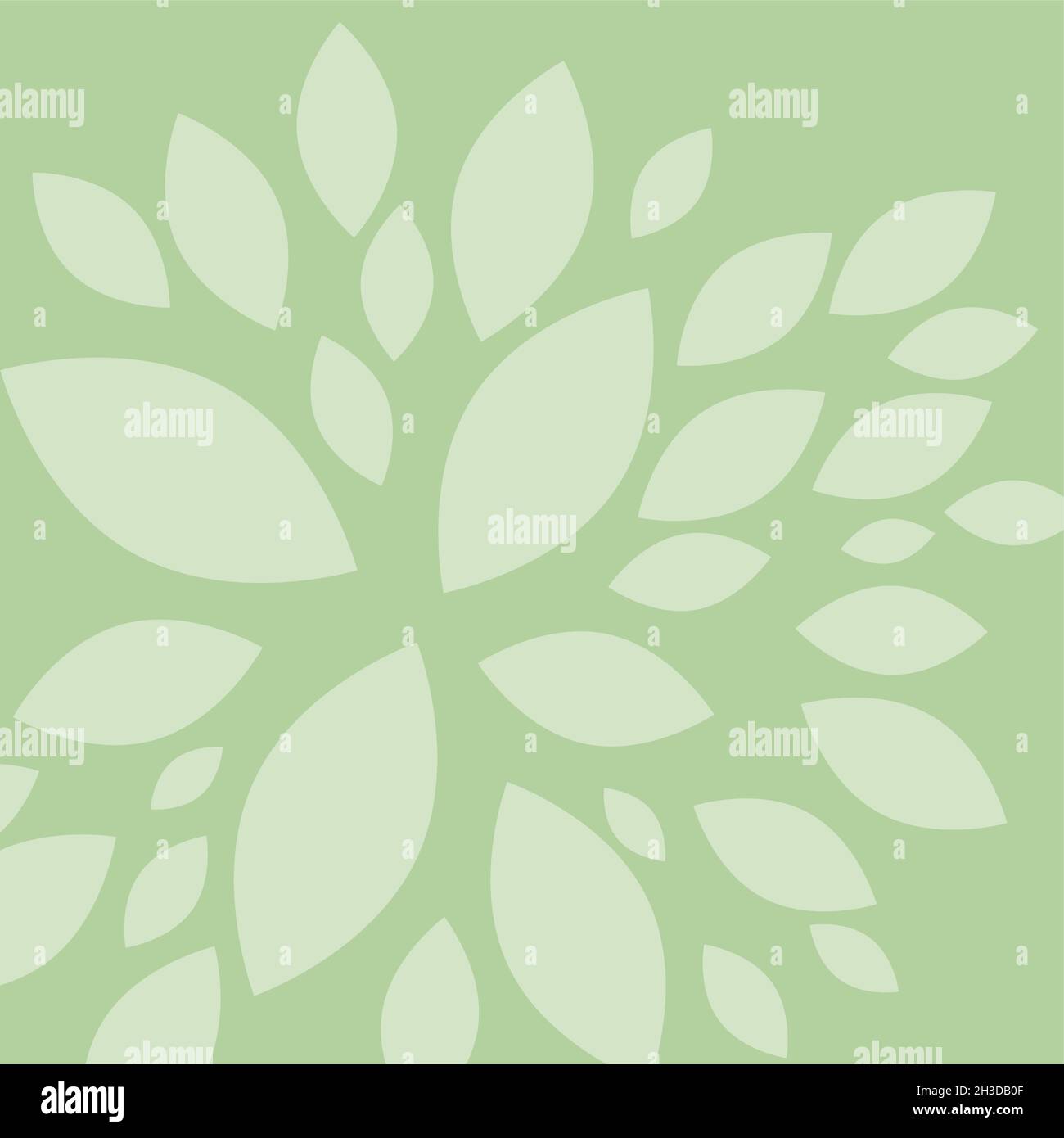 Vector Floral spring background with leaves, green color Stock Vector ...