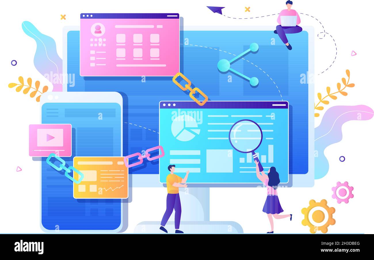 Page building Stock Vector Images - Alamy