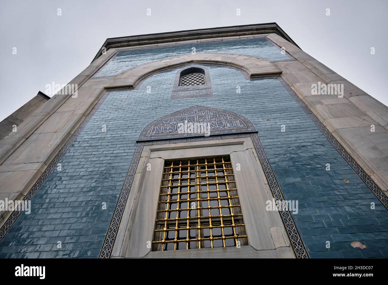 Green tomb (Yesil Turbe) with iznik pottery (cini) or tiles covered ...