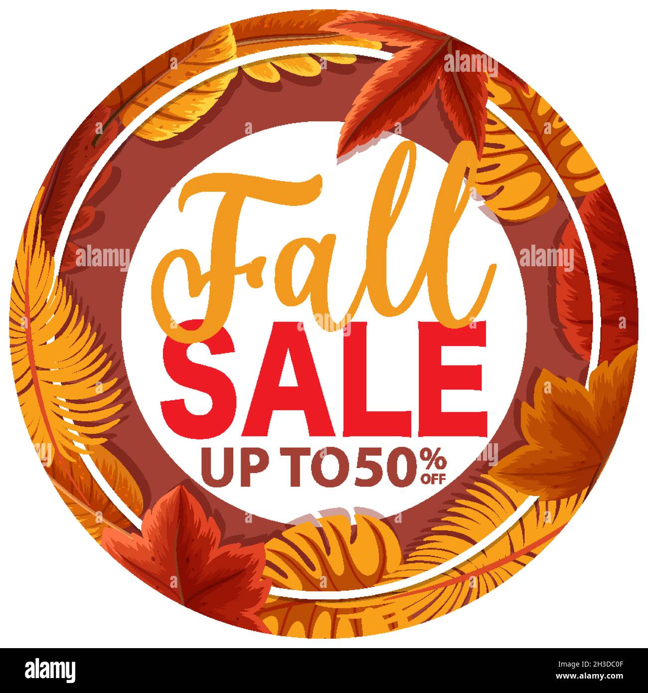 Fall sale banner template illustration Stock Vector Image & Art - Alamy
